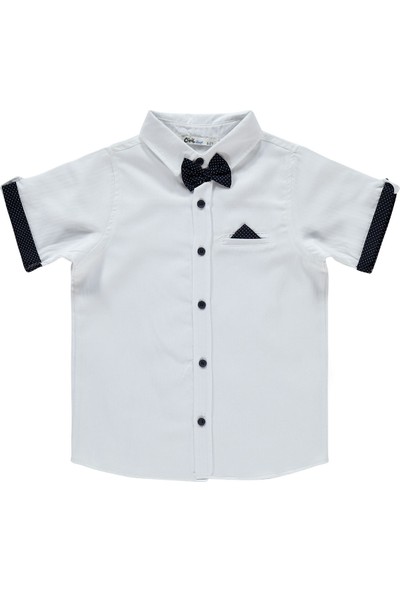 Civil Boys Erkek Çocuk Gömlek 6-9 Yaş Beyaz