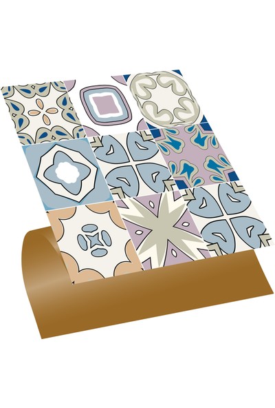 Tink Kendinden Yapışkanlı Renkli Kabuki Desenli Pvc Karo 30x30 cm 4 Adet 0,36 M2 Tink Kendinden Yapışkanlı Renkli Kabuki Desenli Pvc Karo 30x30 cm 4 Adet 0,36 M2