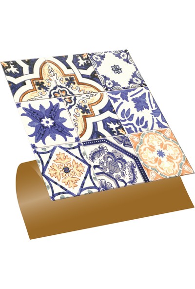 Tink Kendinden Yapışkanlı Karma Mavi Çini Desenli Pvc Karo 30x30 cm 4 Adet 0,36 M2 Tink Kendinden Yapışkanlı Karma Mavi Çini Desenli Pvc Karo 30x30 cm 4 Adet 0,36 M2