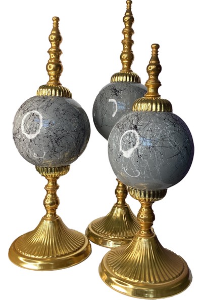 3lü Üfleme Cam Biblo