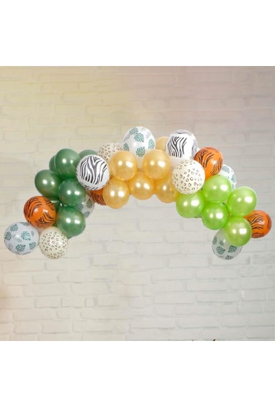 Patladı Gitti Safari Balon Zinciri Seti Konsept 11 Patladı Gitti Safari Balon Zinciri Seti Konsept 11