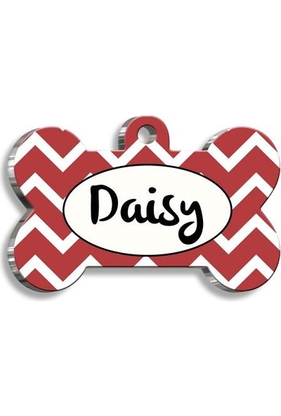 See Me Kırmızı Beyaz Kedi Köpek Künyesi