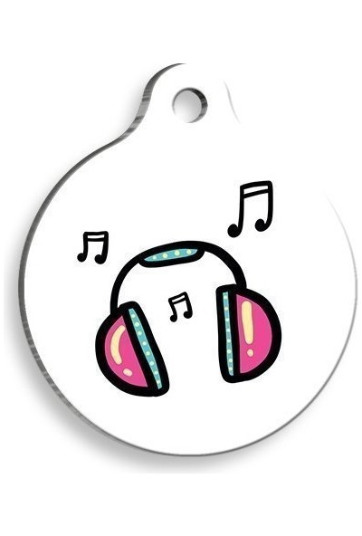 See Me Kulaklık Yuvarlak Kedi ve Köpek Künyesi