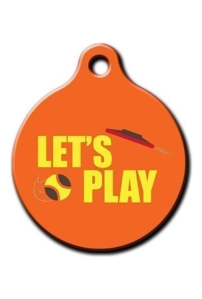 See Me Lets Play Desenli Yuvarlak Kedi Köpek Künyesi