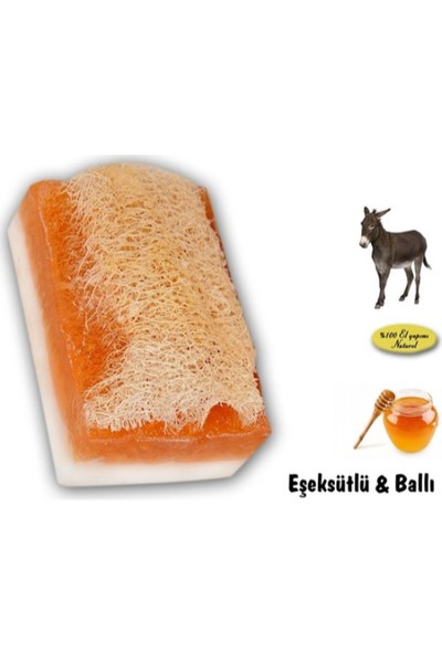 Sabun Kabak Lifli Eşşek Sütlü Ballı Doğal