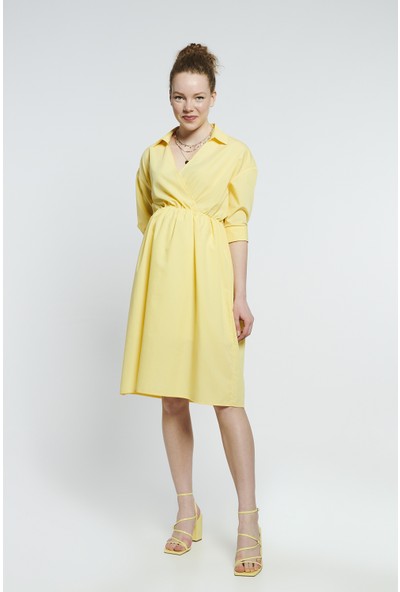 Lyn Mama Lamia Elbise - Sarı Lyn Mama Lamia Elbise - Sarı