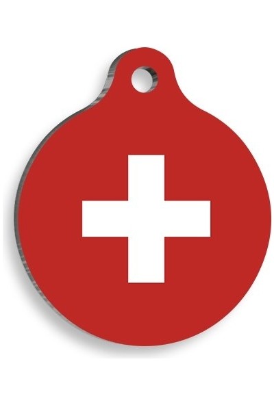 See Me Isviçre Yuvarlak Kedi ve Köpek Künyesi