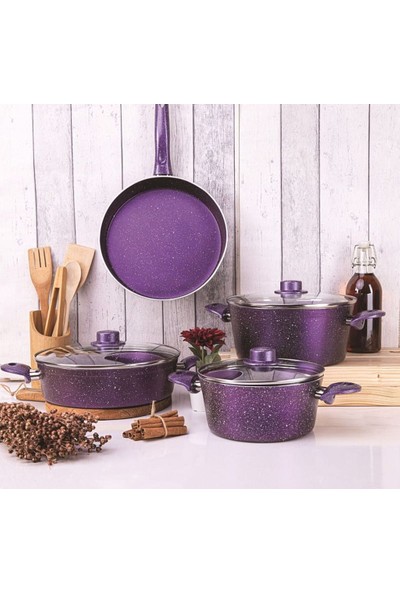 7 Parça Granit Tencere Seti