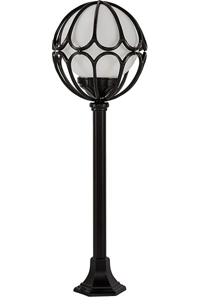 Berlin Shop Dış Mekan Abs 100 cm 25'lik Polietilen Gloplu Lale Meridyen Metal Çim Direkli