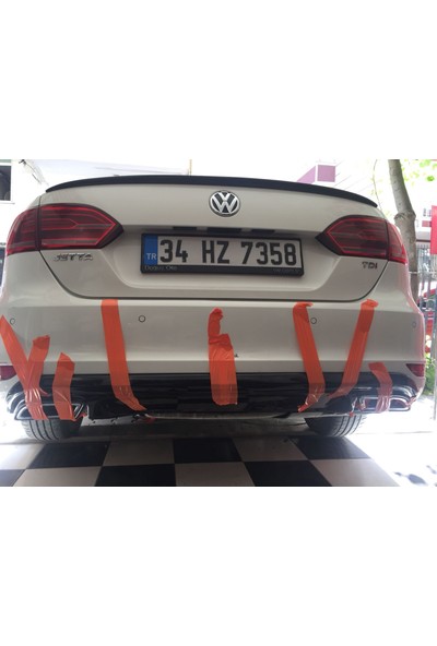 Volkswagen Jetta Makyajsız Egzoz Görünüm Difüzör (Plastik) Volkswagen Jetta Makyajsız Egzoz Görünüm Difüzör (Plastik)