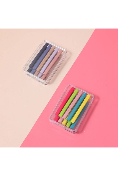 Miniso Kutulu Klips Toka 10 Adet - Renkli 6cm Miniso Kutulu Klips Toka 10 Adet - Renkli 6cm