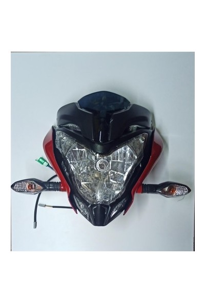 Mert Motors Bajaj Pulsar Ns 200 Ön Far Sinyal Grenajlı Komple Kırmızı Mert Motors Bajaj Pulsar Ns 200 Ön Far Sinyal Grenajlı Komple Kırmızı