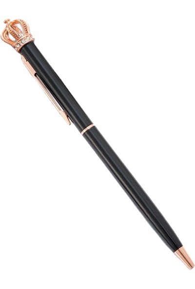 Keluofu Kristal Parlak Metal Taç Tükenmez Kalem Okul Kırtasiye 5 Adet (Yurt Dışından)