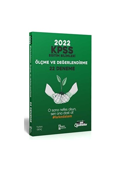 İSEM Yayıncılık 2022 KPSS Eğitim Bilimleri Ölçme ve Değerlendirme 22 Deneme İSEM Yayıncılık 2022 KPSS Eğitim Bilimleri Ölçme ve Değerlendirme 22 Deneme