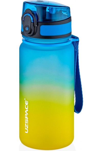 Uzspace 350 ml Gradyan Tritan Spor ve Okul Matara - Mavi ve Sarı Uzspace 350 ml Gradyan Tritan Spor ve Okul Matara - Mavi ve Sarı