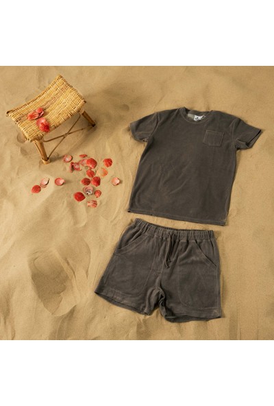 Karaca Home Boni Gri %100 Pamuk Şortlu Takım L/xl