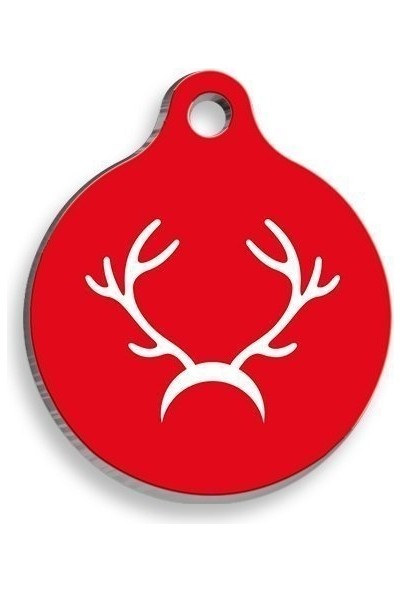 See Me Christmas Serisi Merry Deer Horn Yuvarlak Kedi ve Köpek Künyesi See Me Christmas Serisi Merry Deer Horn Yuvarlak Kedi ve Köpek Künyesi
