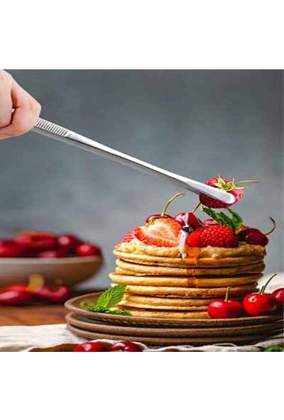 Profesyonel 30 cm Çelik Şef Cımbızı - Çelik Yemek Cımbızı Aşçı Cımbızı 30 cm