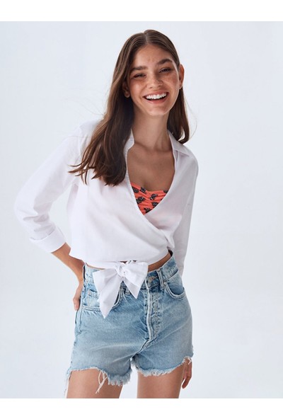 Ları Yüksek Bel Şort