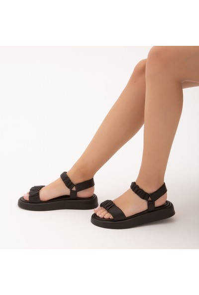 Tamer Tanca Kadın Derı Günlük Sandalet 878 116 Byn Sndtl Y22