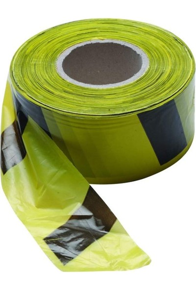 KKD Stock Sarı - Siyah Ikaz Bandı - Emniyet Şeridi 500 Metre Kkdstock KKD Stock Sarı - Siyah Ikaz Bandı - Emniyet Şeridi 500 Metre Kkdstock