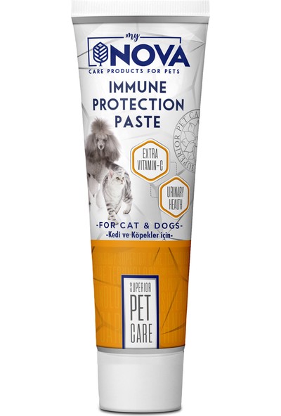 Nova C-Vitamini Immune Protection Kedi ve Köpekler Için Paste 100 gr Nova C-Vitamini Immune Protection Kedi ve Köpekler Için Paste 100 gr