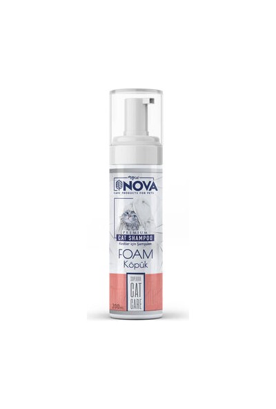Mycat Nova Kediler Için Köpük Şampuan 200 ml Mycat Nova Kediler Için Köpük Şampuan 200 ml