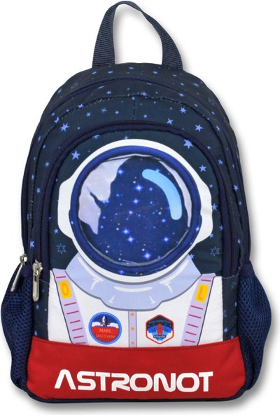 Cennec Erkek Çocuk Astronot Baskılı Günlük ve Anaokulu Sırt Çantası