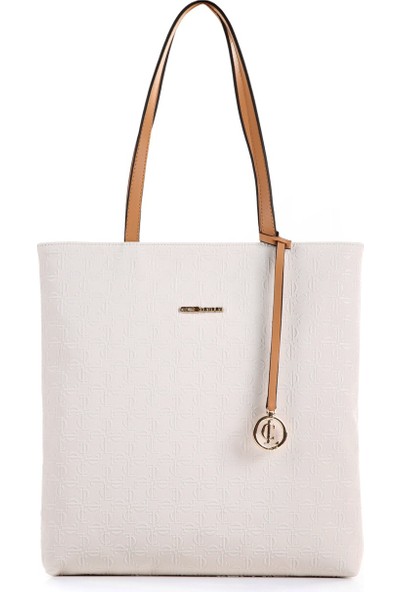 Bej Ççs London 10036 Kadın Omuz Çantası