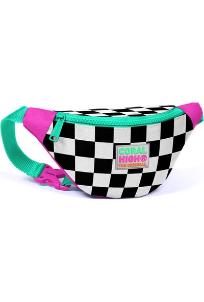 Coral High Pembe Damalı Bel Çantası - Kız Çocuk Coral High Pembe Damalı Bel Çantası - Kız Çocuk