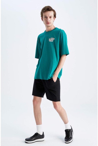 DeFacto Regular Fit Cepli Ottoman Geri Dönüşümlü Şort Z1097AZ22HS