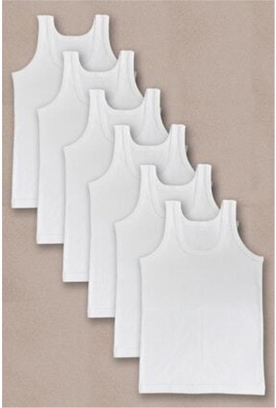 Mood Agenda Erkek Çocuk %100 Pamuklu Beyaz Atlet 6 Adet Mood Agenda Erkek Çocuk %100 Pamuklu Beyaz Atlet 6 Adet