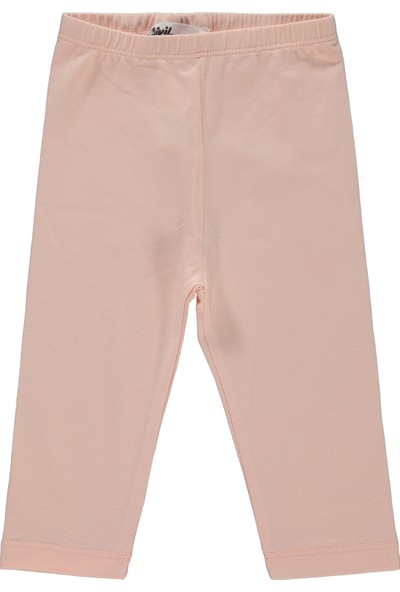 Kujju Civil Baby Kız Bebek Tayt 6-18 Ay Açık Somon