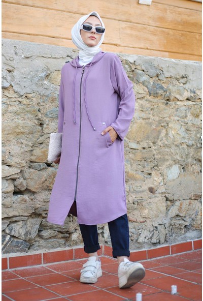 İmaj Butik Boydan Fermuarlı Ayrobin Kap/gül Kurusu İmaj Butik Boydan Fermuarlı Ayrobin Kap/gül Kurusu