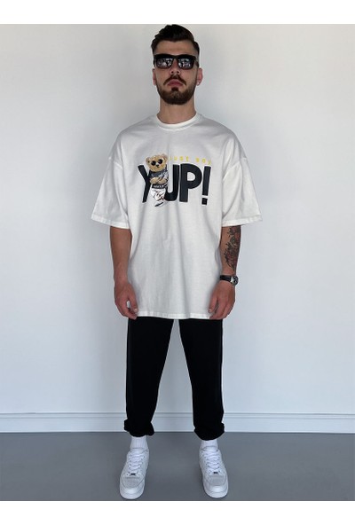 Freemuar Yup Baskılı Beyaz T-Shirt