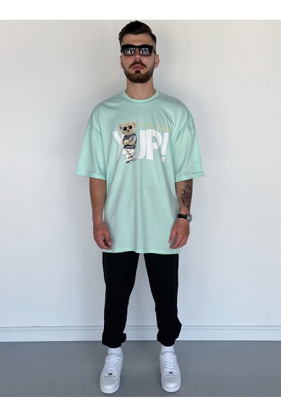 Freemuar Yup Baskılı Mint Yeşili T-Shirt