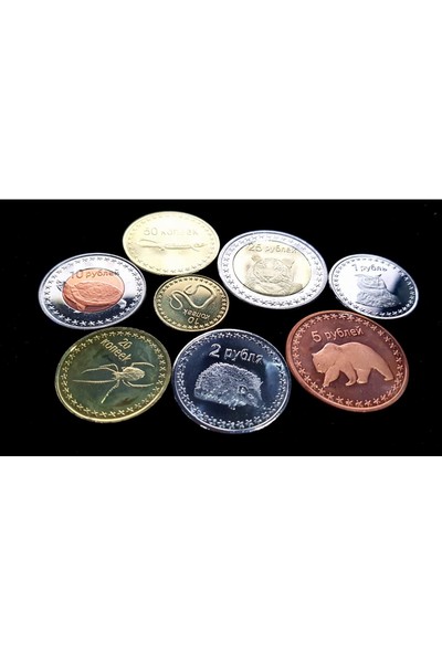 9208 Ikerya Ichkeria Coins Set Of 8 Pieces 2013 Unc Fantazi Set Çil