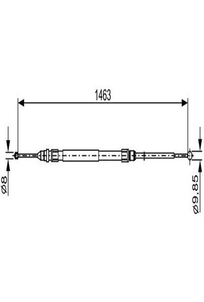 Bosch 1987482492 Fren Teli. 1463 mm (WN776367)