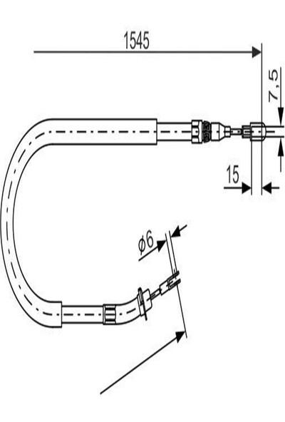 BOSCH 1987477857 El Fren Teli Sprinter 901 902 903 904 96-06 1545Mm 9014202885 (WP473983) BOSCH 1987477857 El Fren Teli Sprinter 901 902 903 904 96-06 1545Mm 9014202885 (WP473983)