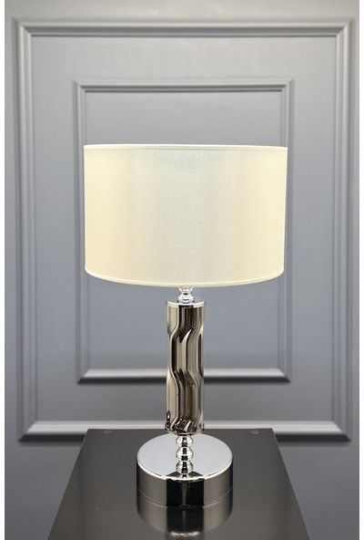 Morina Modern Gümüş-Füme Abajur