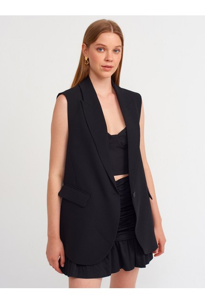 60313 Blazer Yelek-Siyah