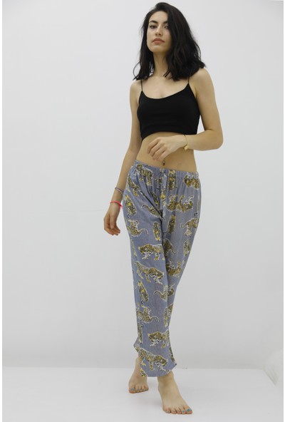 Canım Butik Kaplan Baskılı Pijama Altı