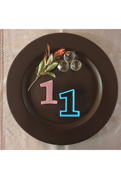 3D Sepetim Bir 1 Rakam Kurabiye Kalıbı 80 x 60 x 15 mm