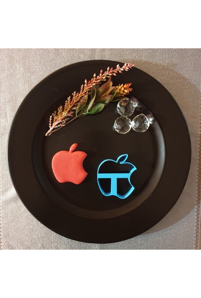 3D Sepetim Apple Kurabiye Kalıbı 80 x 100 x 15 mm