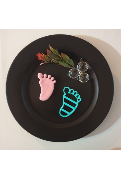 3D Sepetim Ayak Kurabiye Kalıbı 64 x 90 x 12 mm