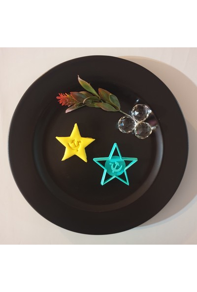 3D Sepetim Sscb Kurabiye Kalıbı 85 x 81 x 12 mm