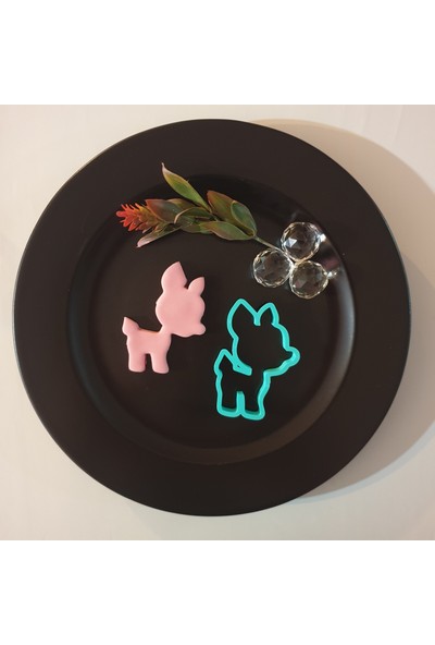 3D Sepetim Yavru Geyik Kurabiye Kalıbı 70 x 100 x 12 mm