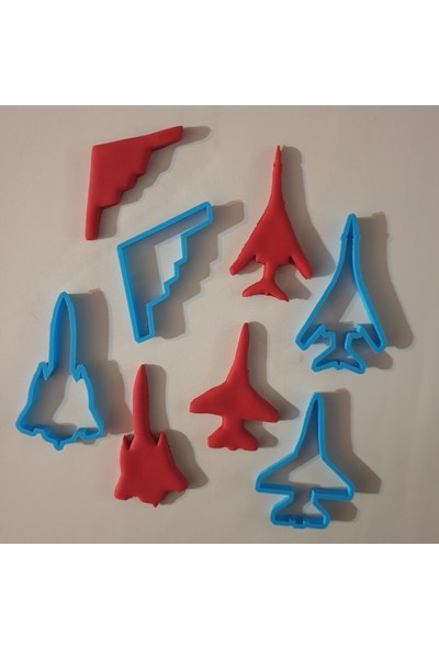 3D Sepetim 4'lü Uçak Kurabiye Kalıbı Set 101 x 100 x 10 mm 3D Sepetim 4'lü Uçak Kurabiye Kalıbı Set 101 x 100 x 10 mm