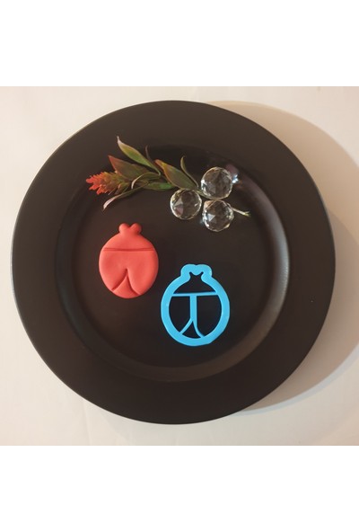 3D Sepetim Uğur Böceği Kurabiye Kalıbı 70 x 85 x 12 mm