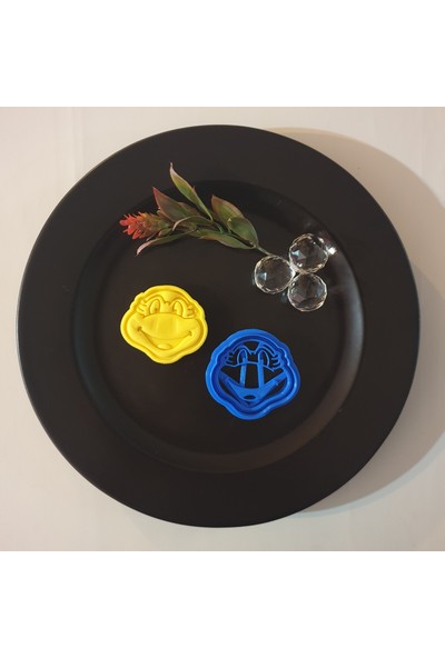 3D Sepetim Gülen Ninja Kaplumbağa Kurabiye Kalıbı 80 x 77 x 12 mm